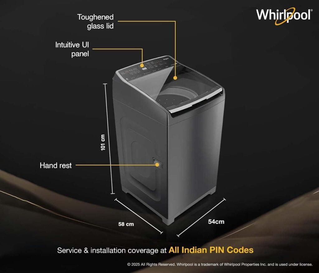 Whirlpool 7.0 Kg 5 Star StainWash Magic Clean Pro Fully Automatic Top ...